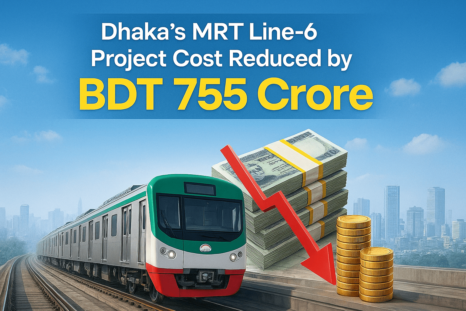 Dhaka’s MRT Line-6 Project Cost Reduced by BDT 755 Crore After Major ...